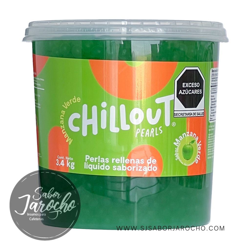 Perla Explosiva Chillout Manzana Verde 3.4 Kg — Barra Pro